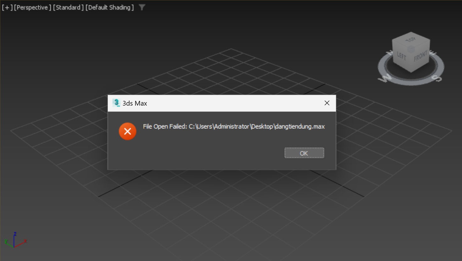 Xử lý lỗi 'File Open Failed' trong 3ds Max - Đặng Tiến Dũng